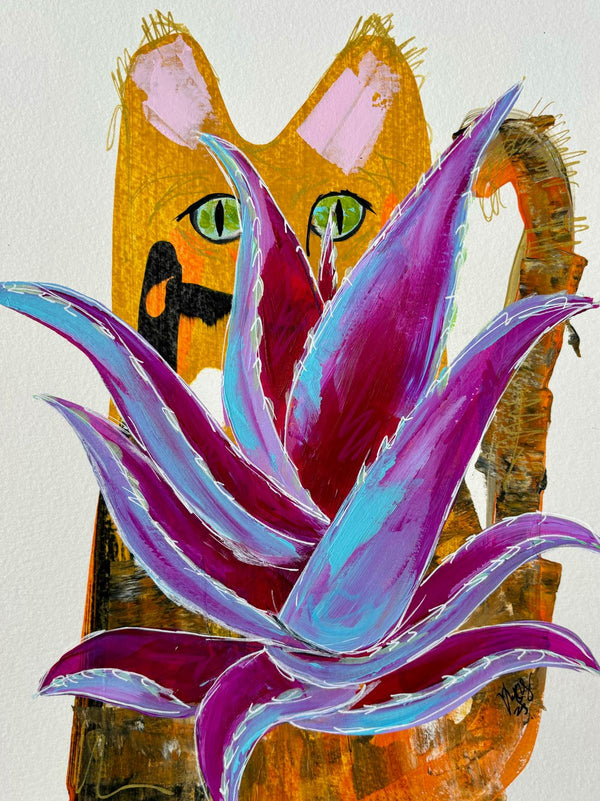 La Sávila y el Gato Cálico – vickydoingart